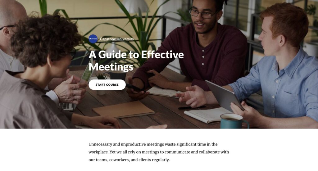 A Guide to Effective Meetings - Capstone University