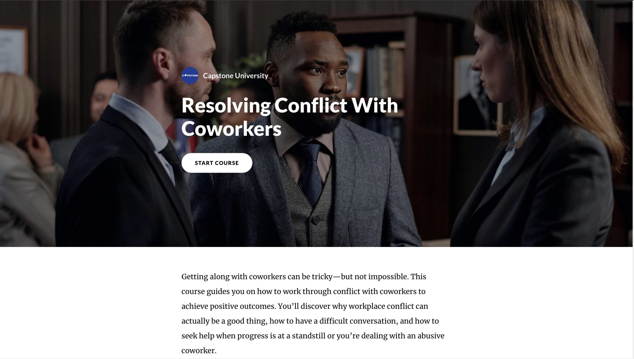Resolving Conflict With Coworkers - Online Training